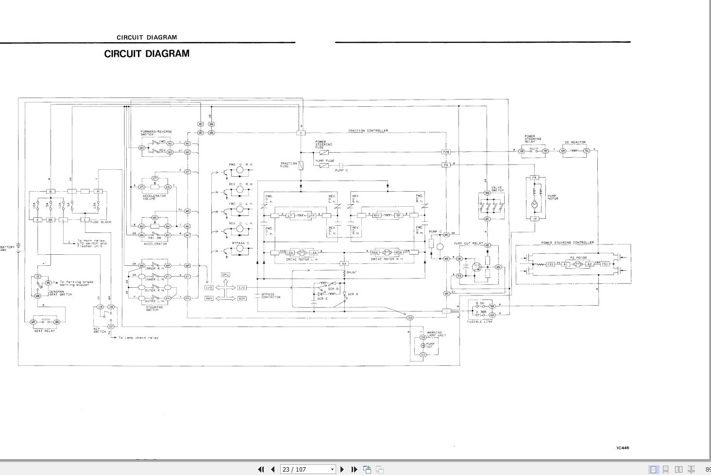 Nissan Forklift N01 Service Manual-Drive Control System