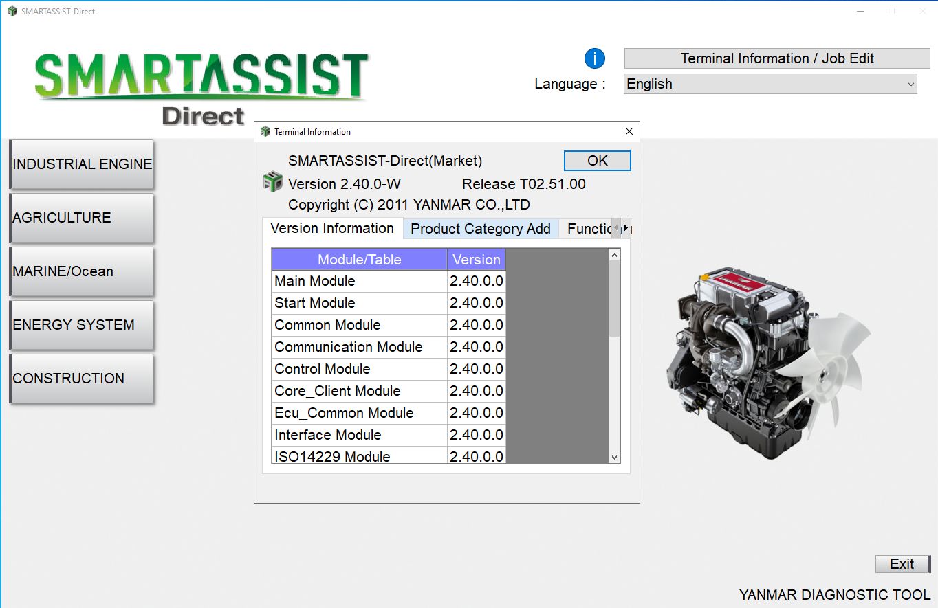 YANMAR Diagnostic Tool SMART ASSIST V2.40 10.2023 Install By Remote How ...