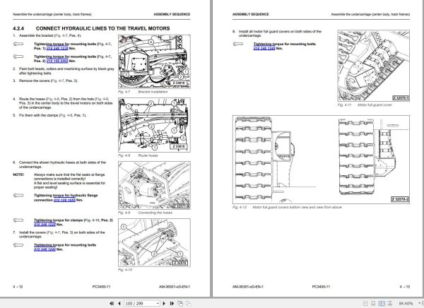 Komatsu Hydraulic Excavator PC3400-11M0 Field Assembly Instructions ...
