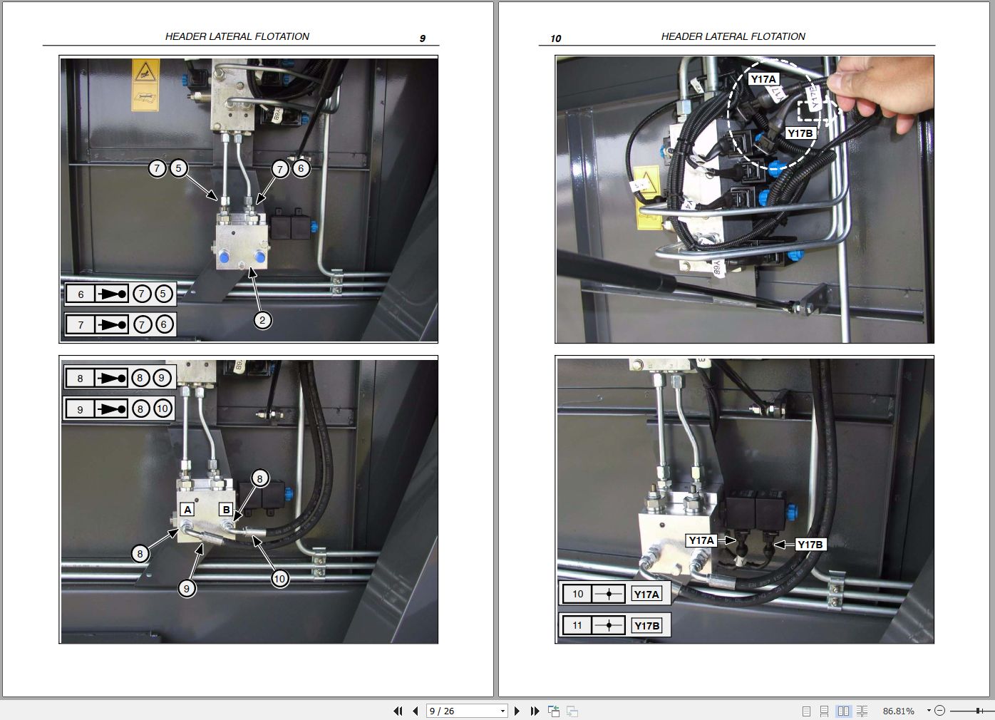 AGCO Combine Harvesters Header Lateral Flotation Installation ...