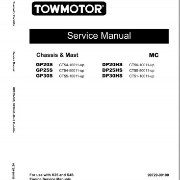 CAT Lift Truck DP20K FC Service Manual