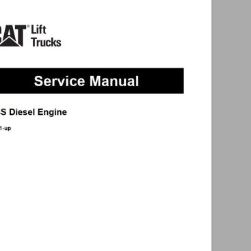 CAT Lift Truck DP25 Service Manual
