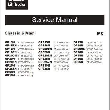 CAT Lift Truck DP30NM Service Manual