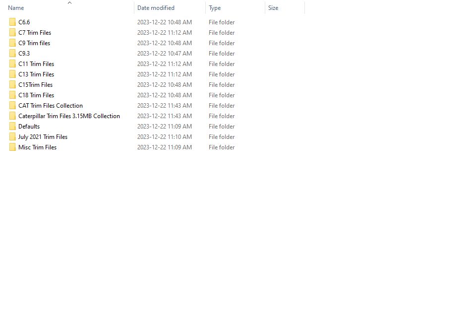 Caterpillar Trim Files Injector Collection 53699 Files How To Install Guide Instruction