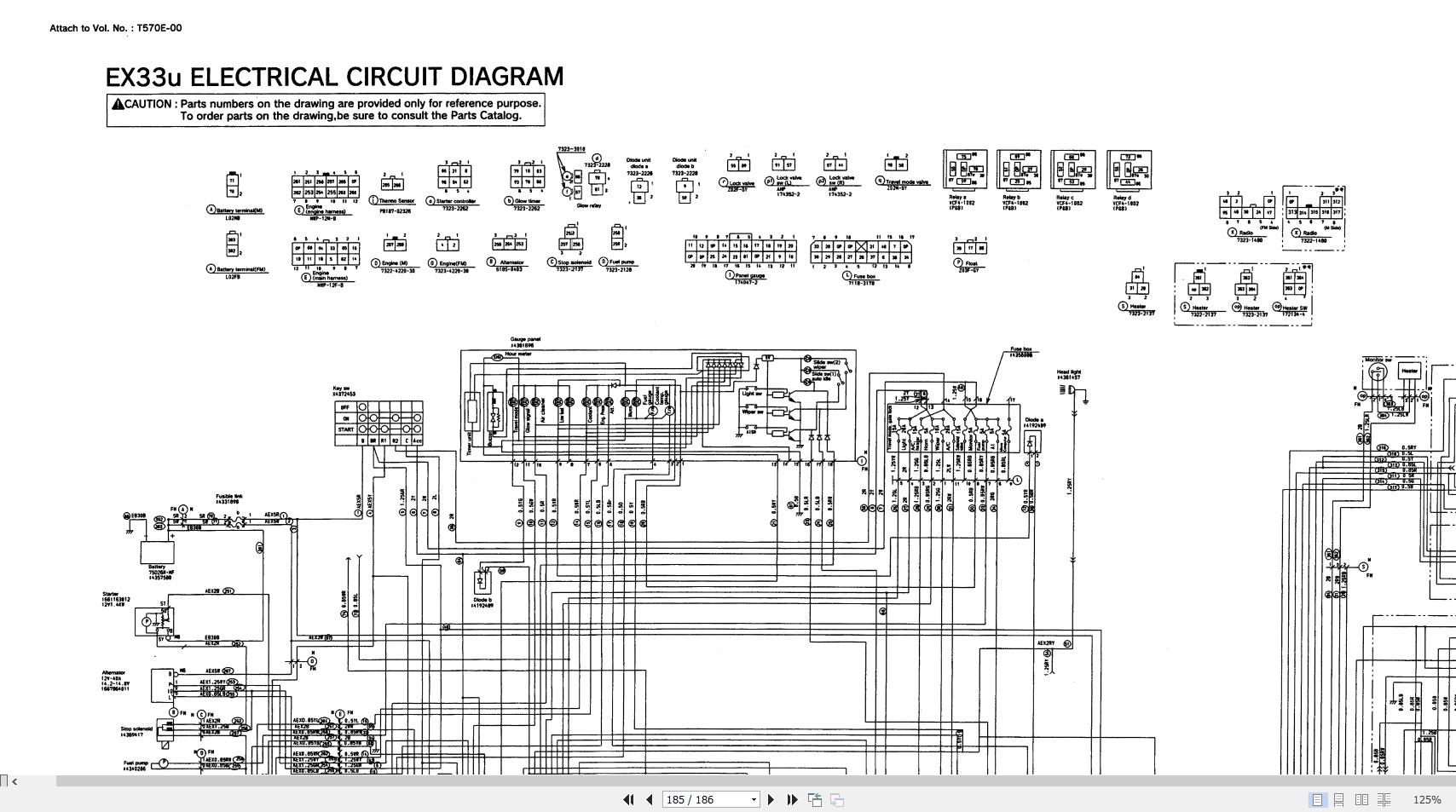 Hitachi Excavator EX33U Operator Parts Technical Workshop Manual