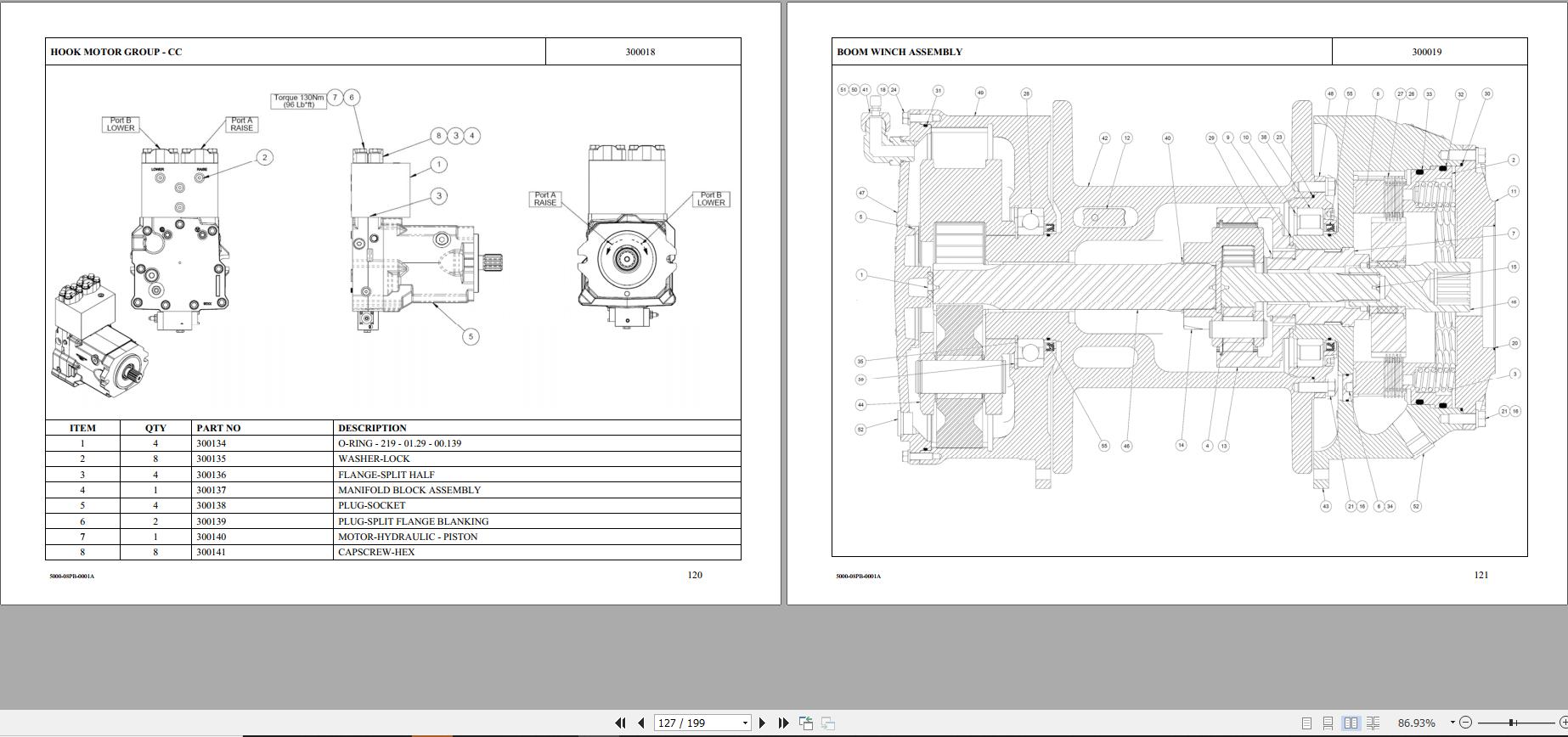 Komatsu PipeLayer K170 Part Manual 5000-08PB-0001A