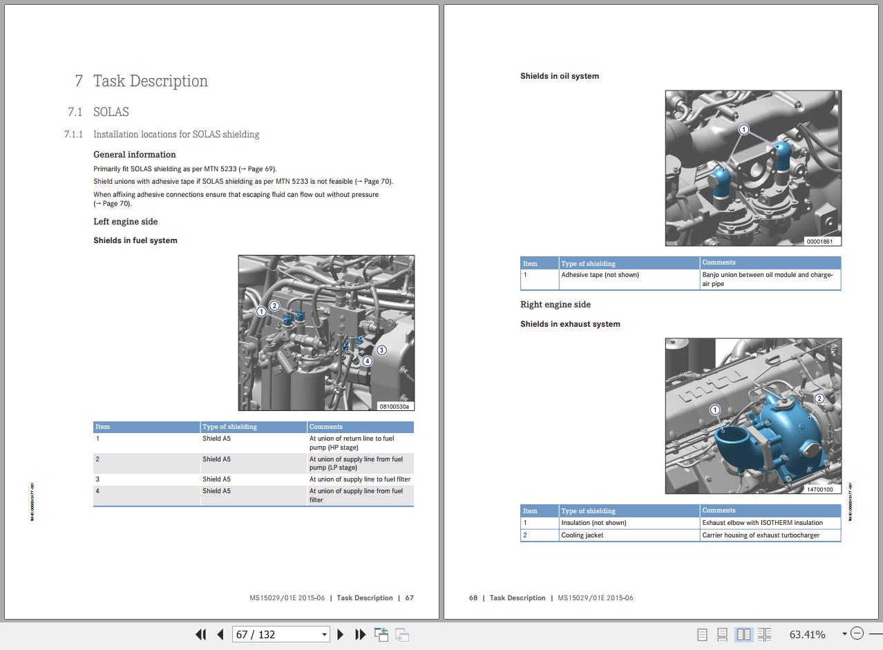 MTU Diesel Engine 6R1600M20x Operating Instruction MS15029_01E