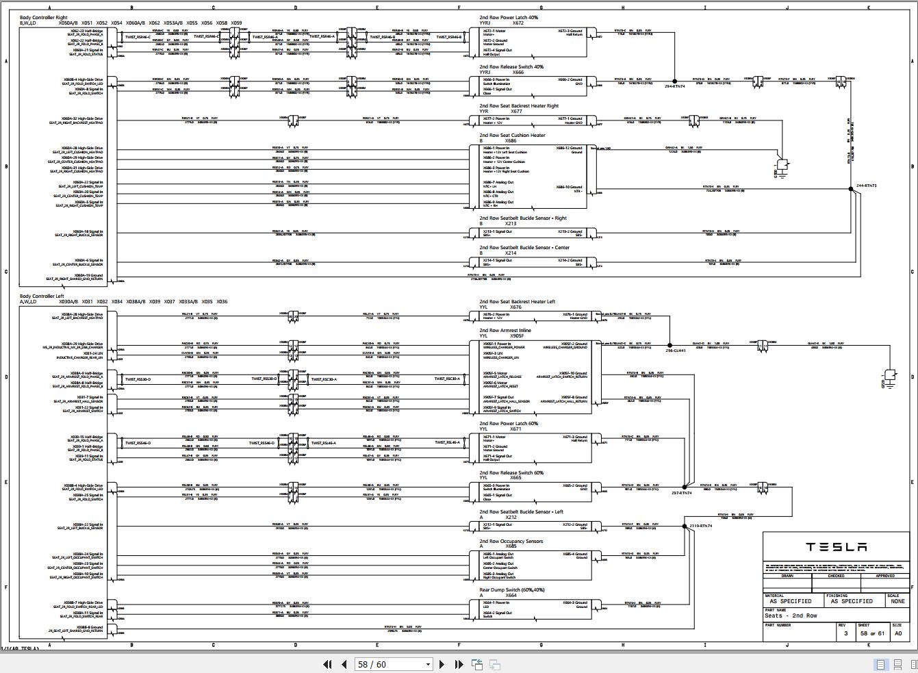Tesla Model S Circuit Diagram 01.2023 - current