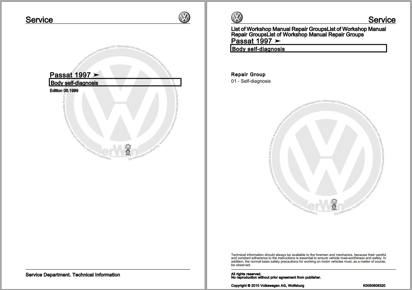 Volkswagen Service Manual PDF Collection 30.4 GB Download Package
