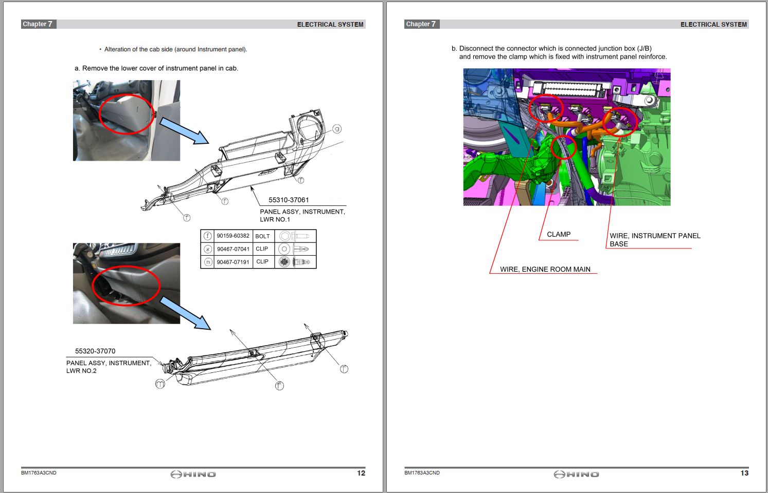 Hino Truck 2019 Body Builder Book Chassis Guide CAN
