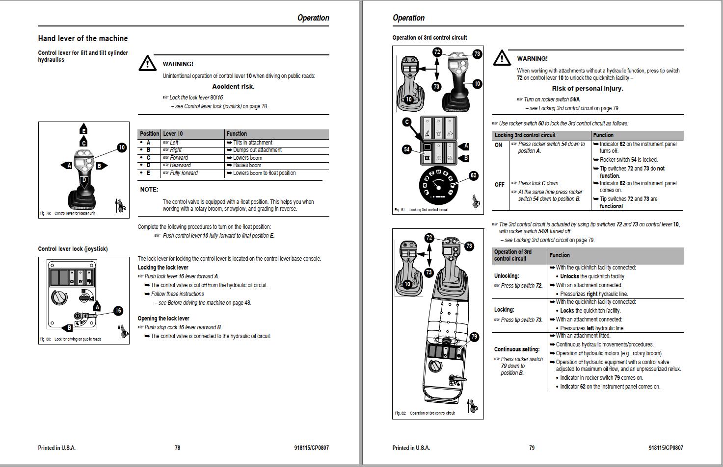 GEHL All-Wheel-Steer Loader 680 Operators Manual 918264C