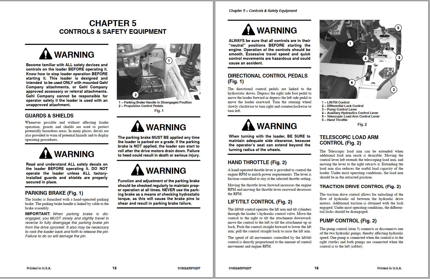 GEHL Articulated Compact Utility Loader AL20 DX Series II Operators ...