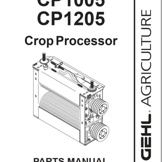 GEHL Crop Processor CP1000 Parts Manual 908029A