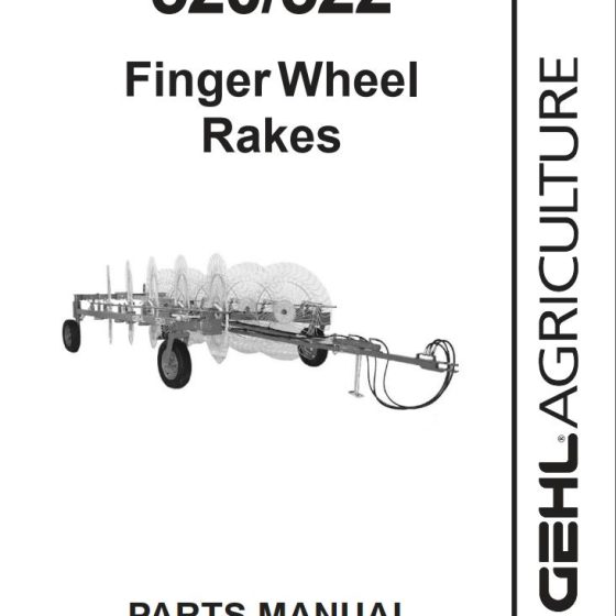 GEHL Finger Wheel V-Rakes 418 420 Parts Manual 909818A