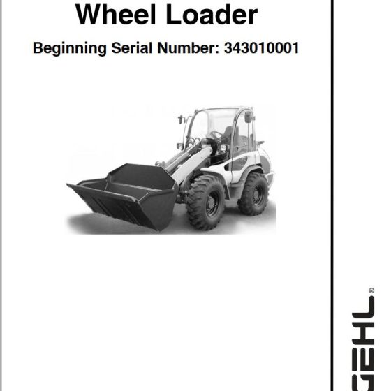 GEHL Wheel Loader 521 Service Manual 50940187A