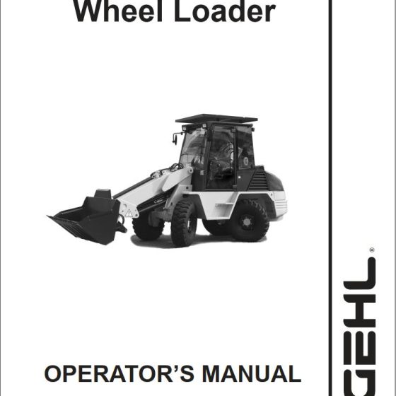GEHL Wheel Loader 521 Operators Manual 909881A