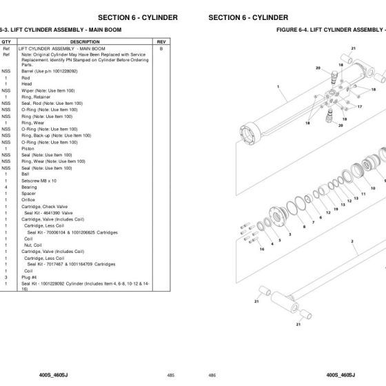 JLG Boom Lifts 340AJ Parts Manual 31223004 2023 PVC 2401