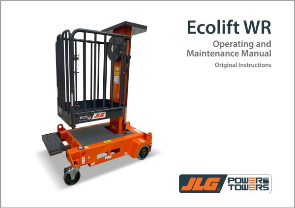 JLG POWER TOWERS Vertical Masts ECOLIFTWR Operation Maintenance Manual ...