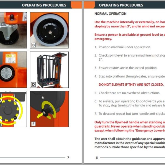 JLG POWER TOWERS Vertical Masts ECOLIFT S Operation Maintenance Manual ...