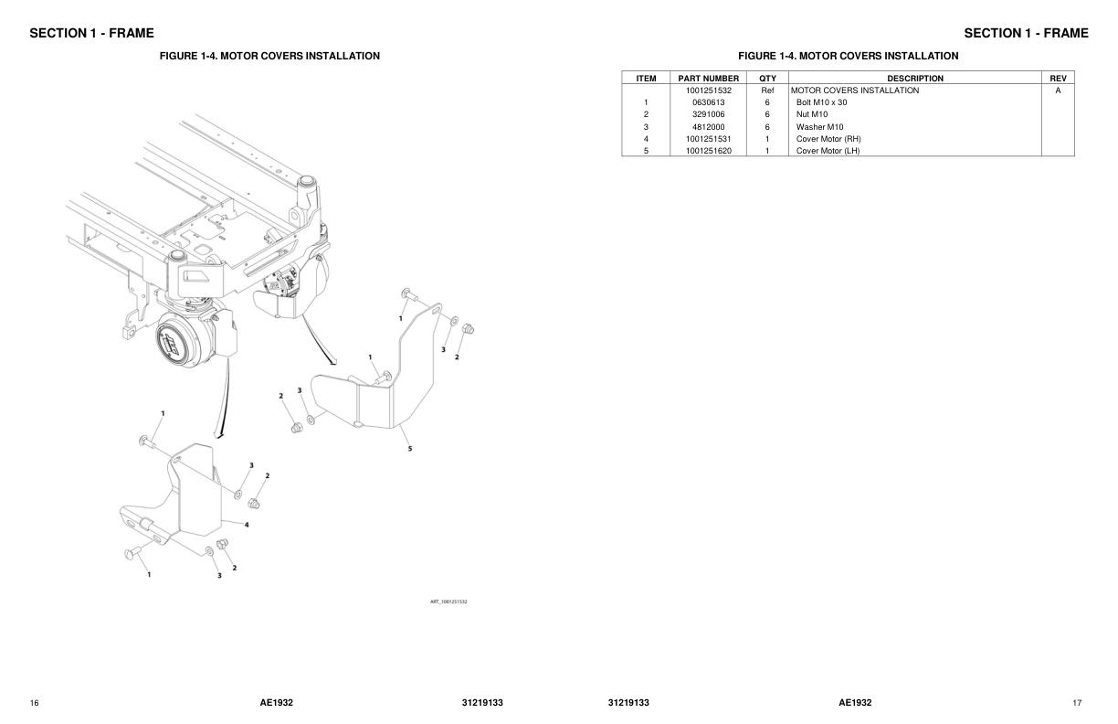 JLG Scissor Lifts AE1932 Parts Manual 31219133 2022 PVC 2110