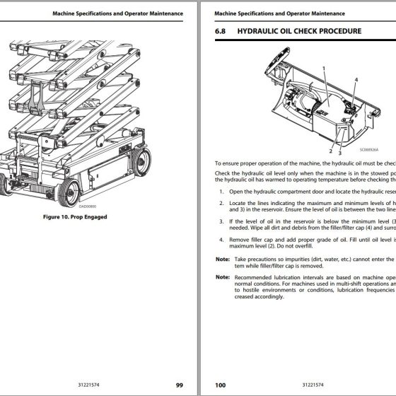 JLG Scissor Lifts R2646 Operation Safety Manual 31219973 2023 PVC 2110