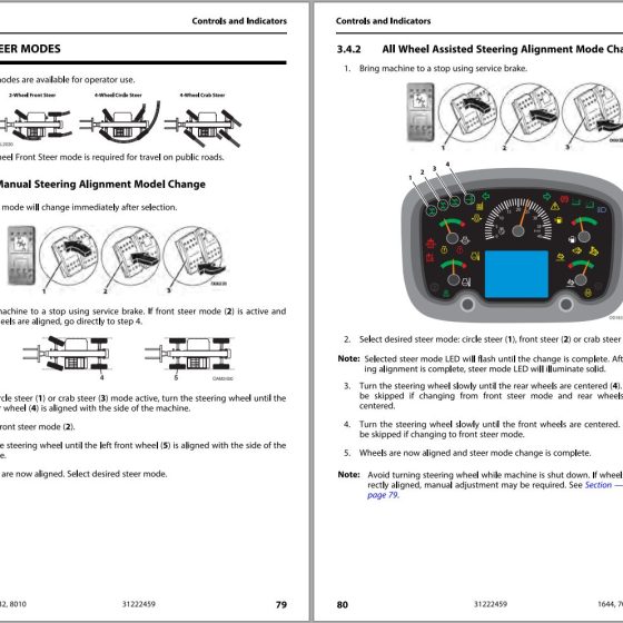 JLG Telehandlers 1644 1732 7013H 8010H Operation Safety Manual 31211875 ...