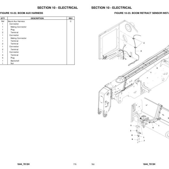 JLG Telehandlers 1644 7013H Parts Manual 31211980 2023 PVC 2211