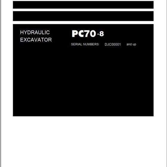 Komatsu Crawler Excavators PC71 Part Book