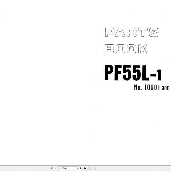 Komatsu Crawler Excavators PC71 Part Book