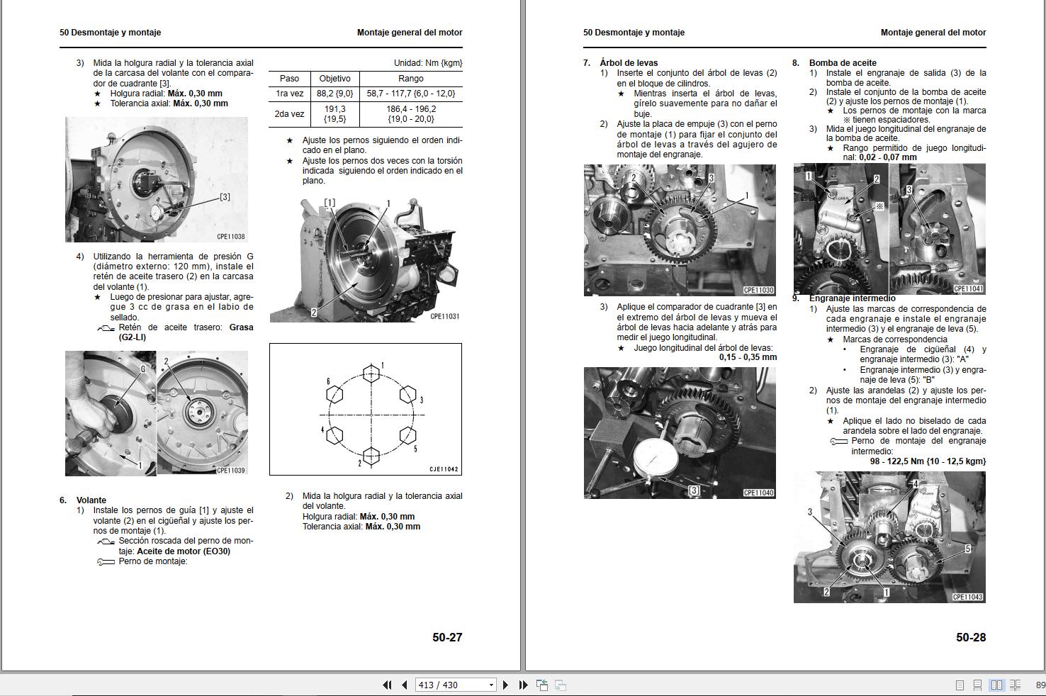 Komatsu Engine SAA4D95LE-5 Shop Manual SM204S ES
