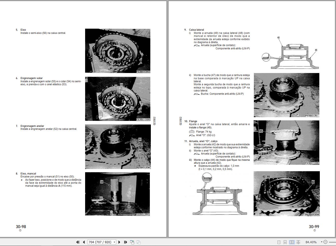 Komatsu Motor Graders GD825A-2 Shop Manual PT