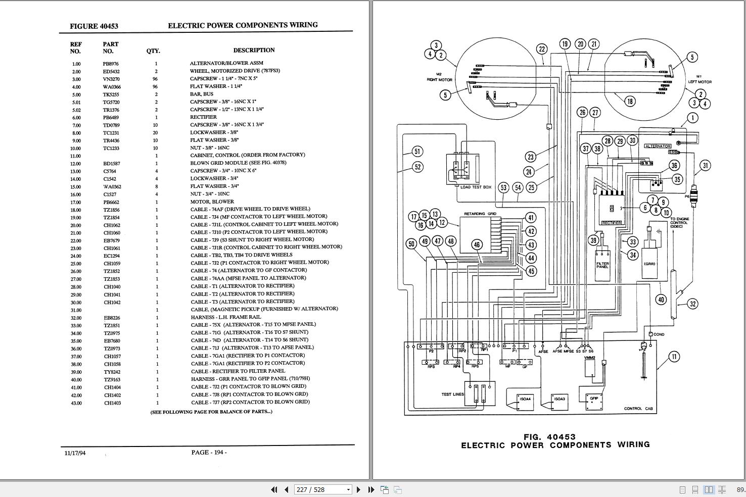 Komatsu Rigid Dump Trucks 830E Part Book