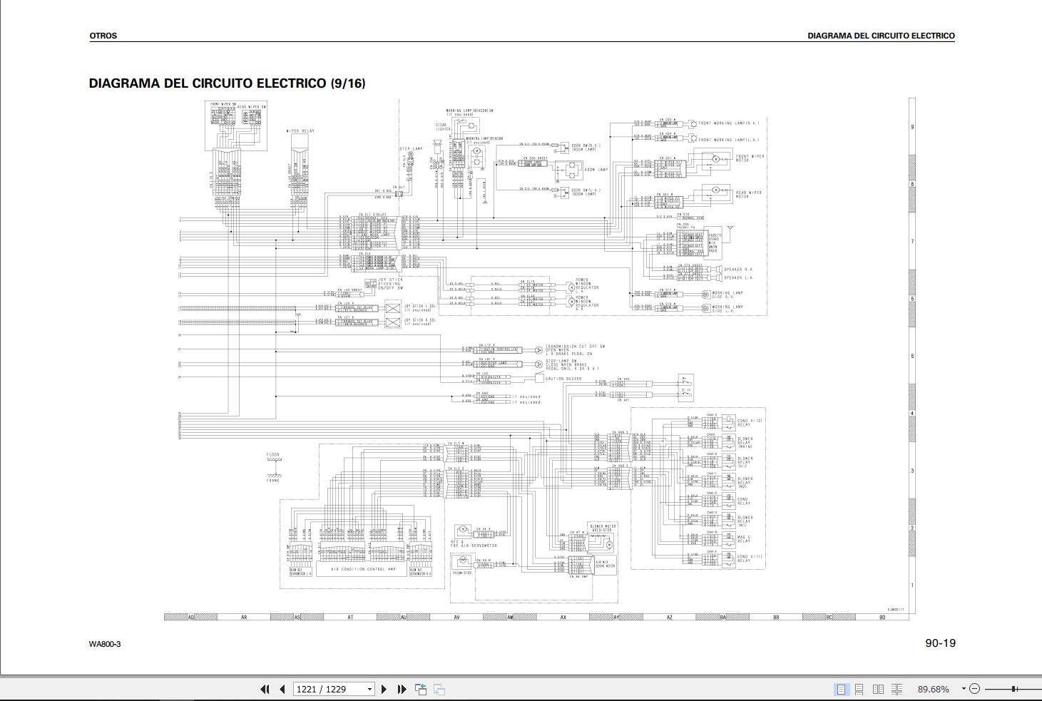 Komatsu Wheel Loader WA800-3 Shop Manual ES
