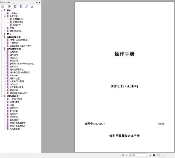 Yale Forklift A3D4 (MPC15) Operating Manual