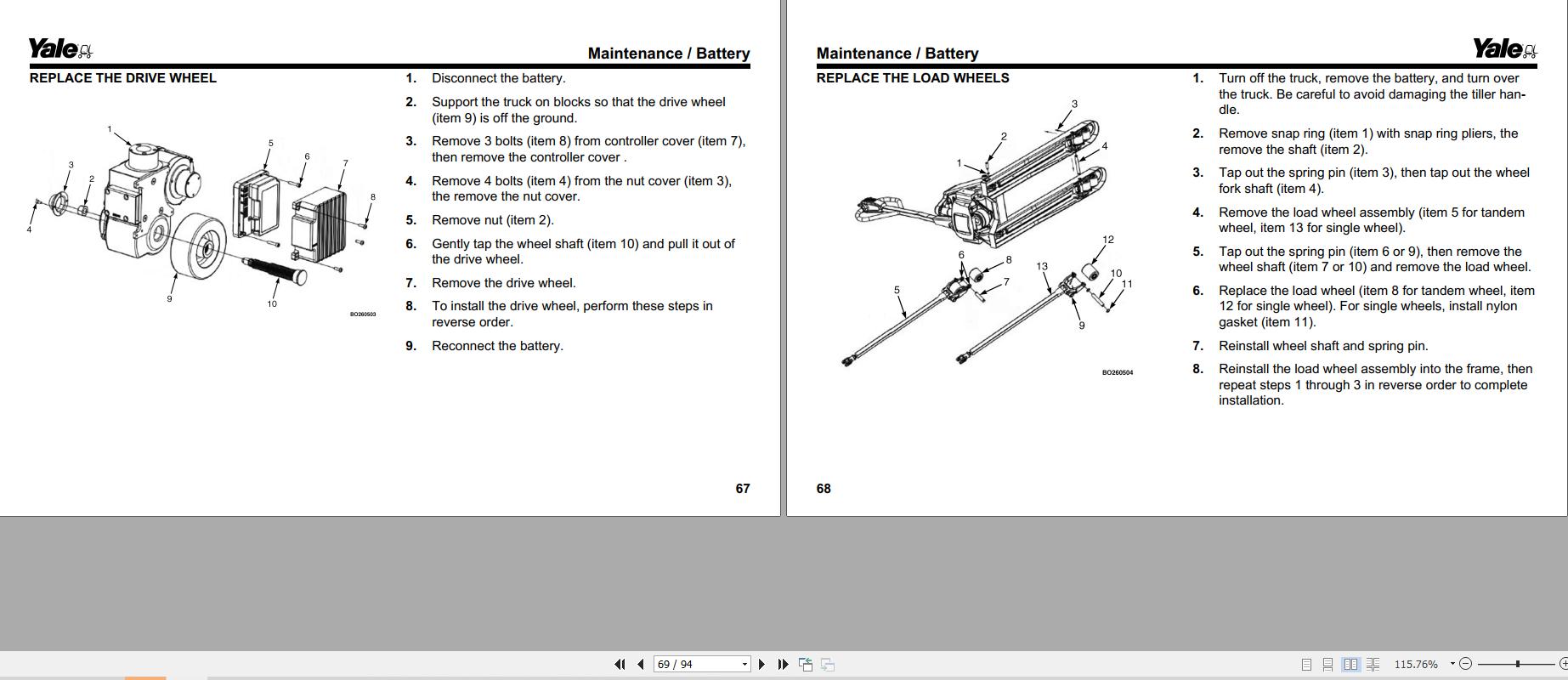 Yale Forklift A3D4 (MPC15) Operating Manual
