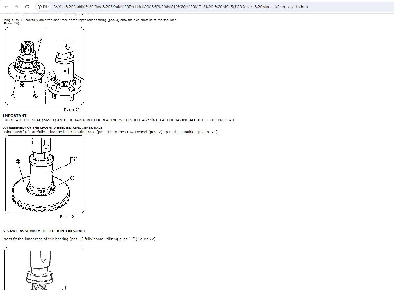 Yale Forklift A860 (MC10 - MC12 - MC15) Service Manual