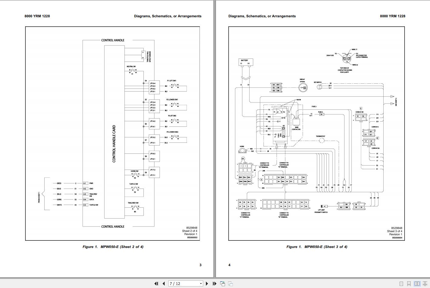 Yale Forklift C802 (MPW050E) Service Manual