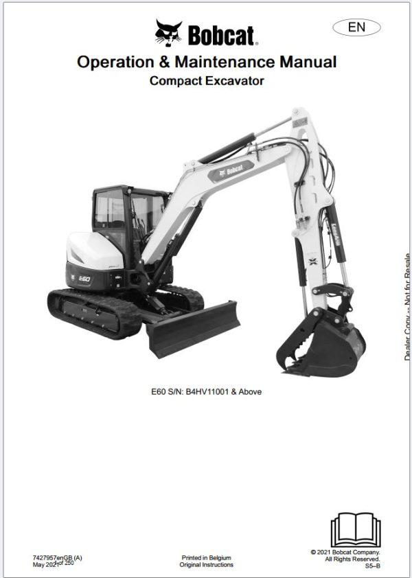Bobcat Excavator Schematic Operation Service Manual PDF Collection 8.13GB - Bobcat Excavator ...