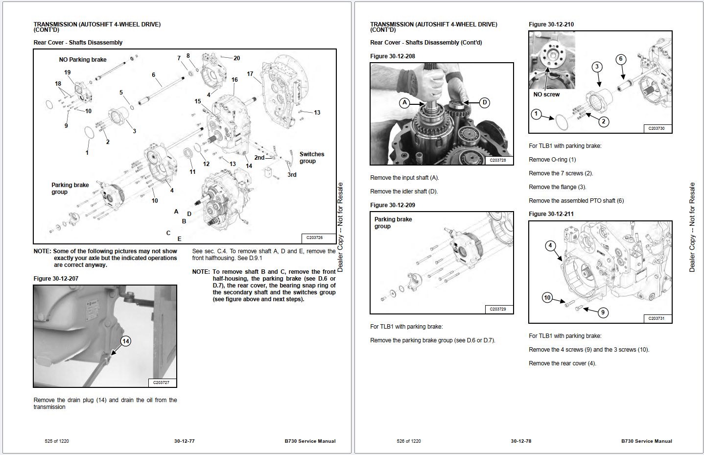 Bobcat Backhoe Loader Schematic Operation Service Manual PDF Collection ...