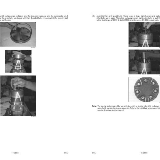 JLG Boom Lifts 600AJ Service Maintenance Manual 31219924 2022 PVC 2201