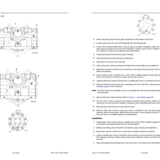 JLG Telehandlers 12010 2733 Service Maintenance Manual 31222471 2023 PVC 2311