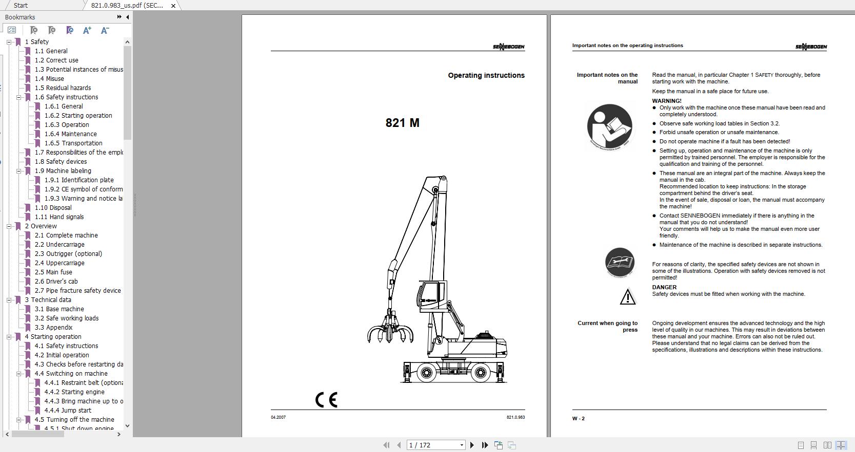 Sennebogen Schematic Material Handler Electric Hydraulic Diagram PDF ...