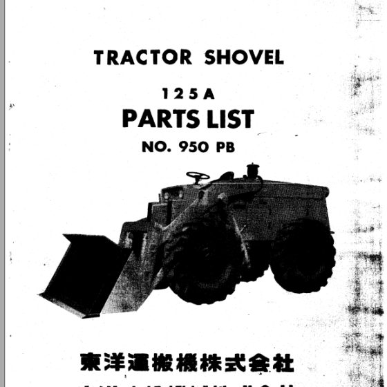 TCM Tractor Shovel 175BM Parts Manual 874C EN JP