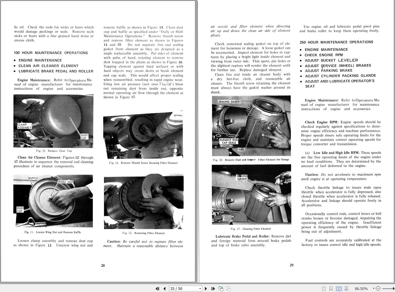 TCM Tractor Shovel 75IIIP Operator's Manual S-833AE