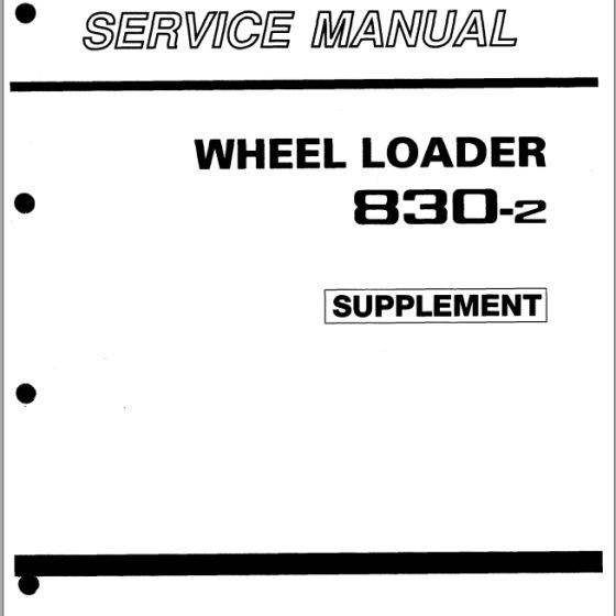 TCM Wheel Loader 830-2 Parts Manual EN JP