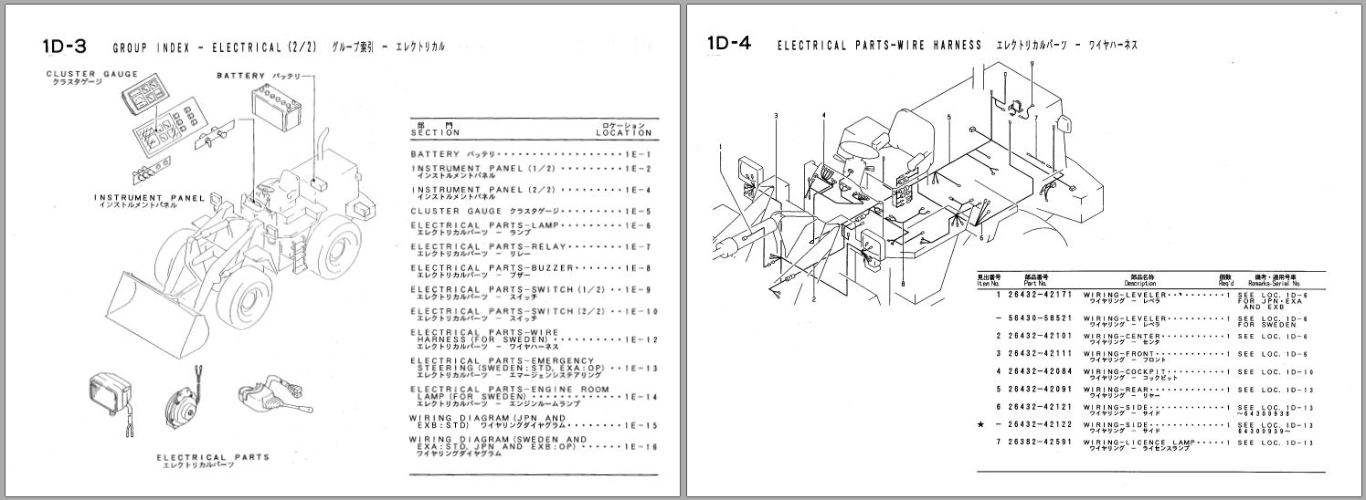 TCM Wheel Loader 835-2 Parts Manual EN JP
