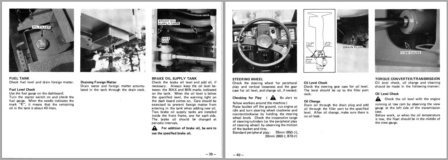 TCM Wheel Loader 850-2 860-2 870-2 Operator's Manual 651-2AE