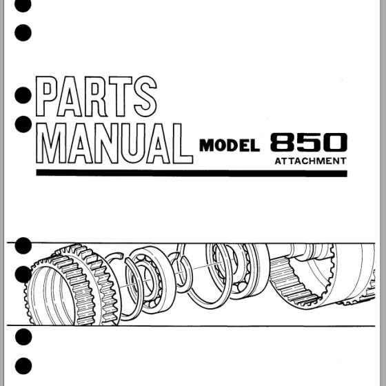 TCM Wheel Loader 850 860 870 Shop Manual 652AE