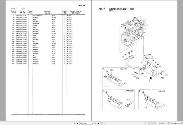 TCM Wheel Loader E804-2 E806-2 Parts Catalogue PW-601-MA EN JP