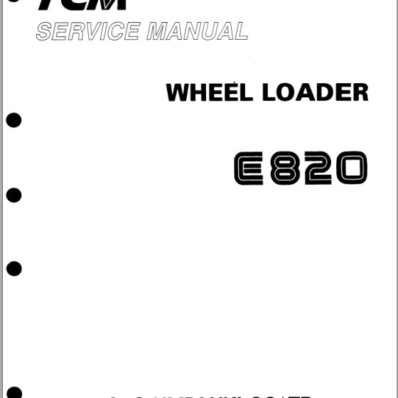 TCM Wheel Loader E820 Parts Manual EN JP